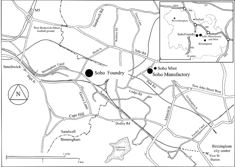 The Soho Manufactory, Mint and Foundry, West Midlands: Where Boulton ...