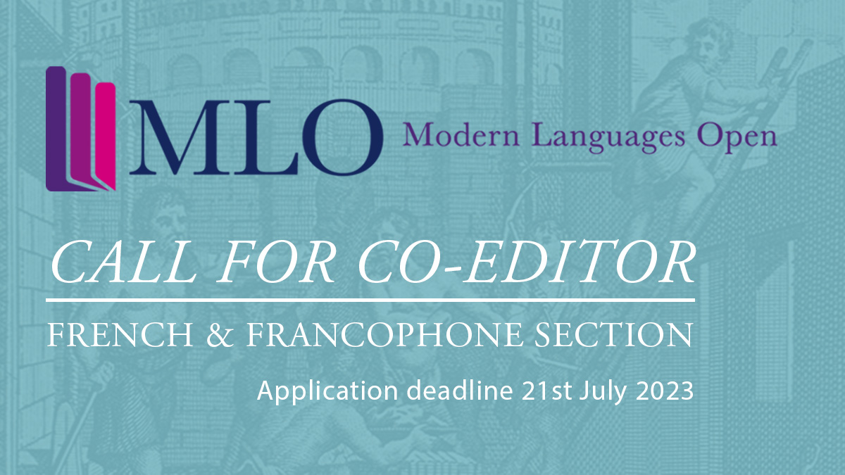 Modern Languages Open: Call for French and Francophone Section Co ...