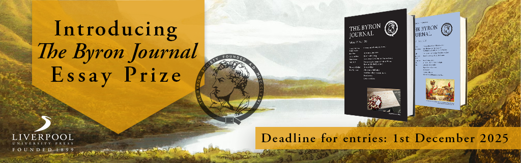 The Byron Journal Essay Prize | Liverpool University Press Blog